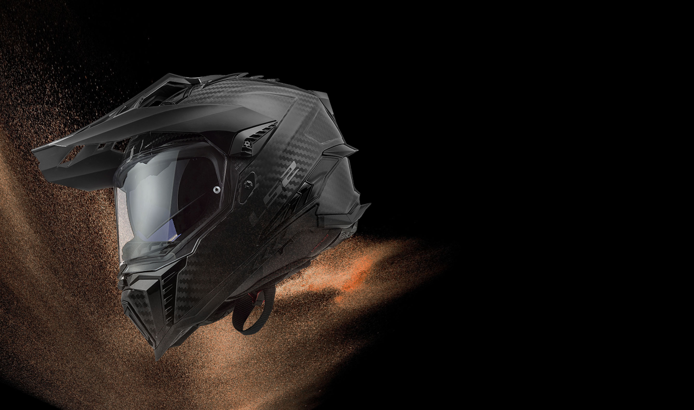 LS2 HELMETS BRASIL - EXPLORER CARBON SOLID FOSCO